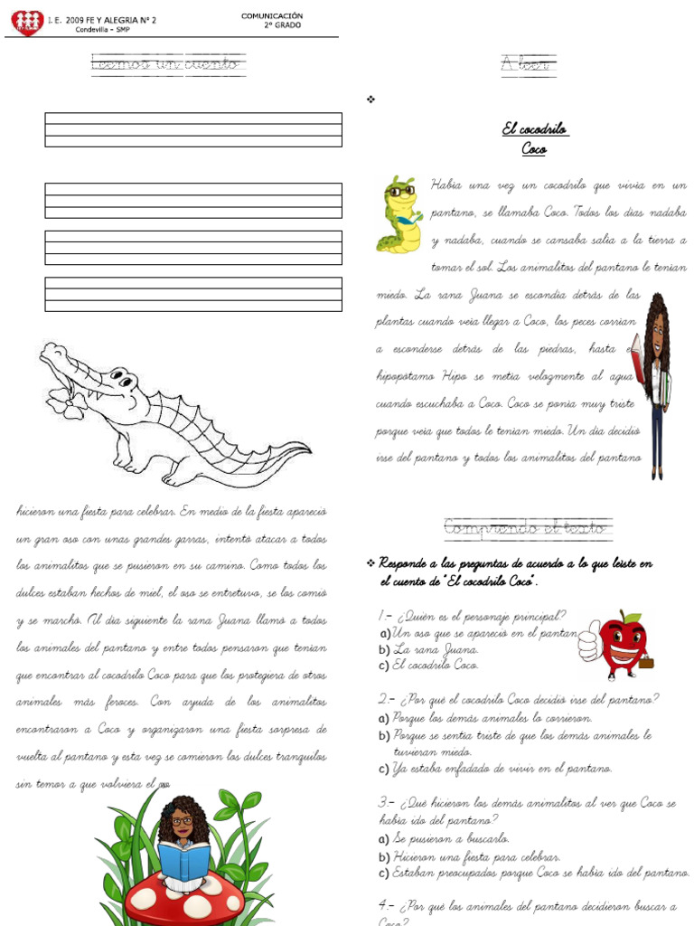 LEEMOS COCO EL COCODRILO | PDF