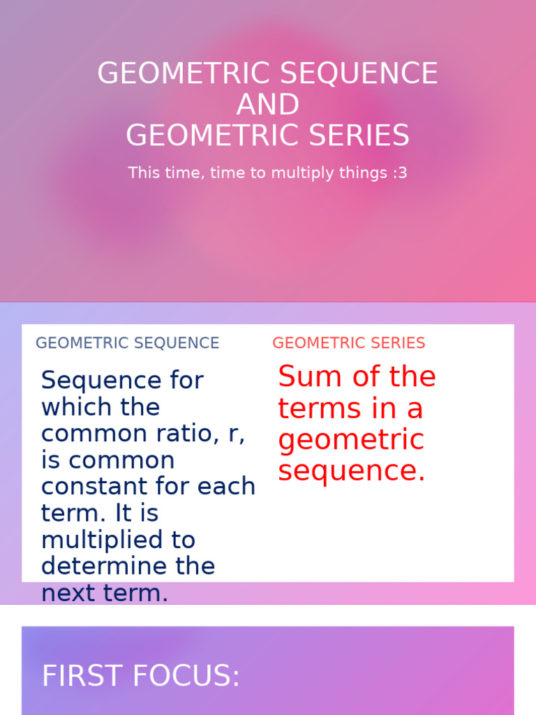 Geometric Sequence | PDF