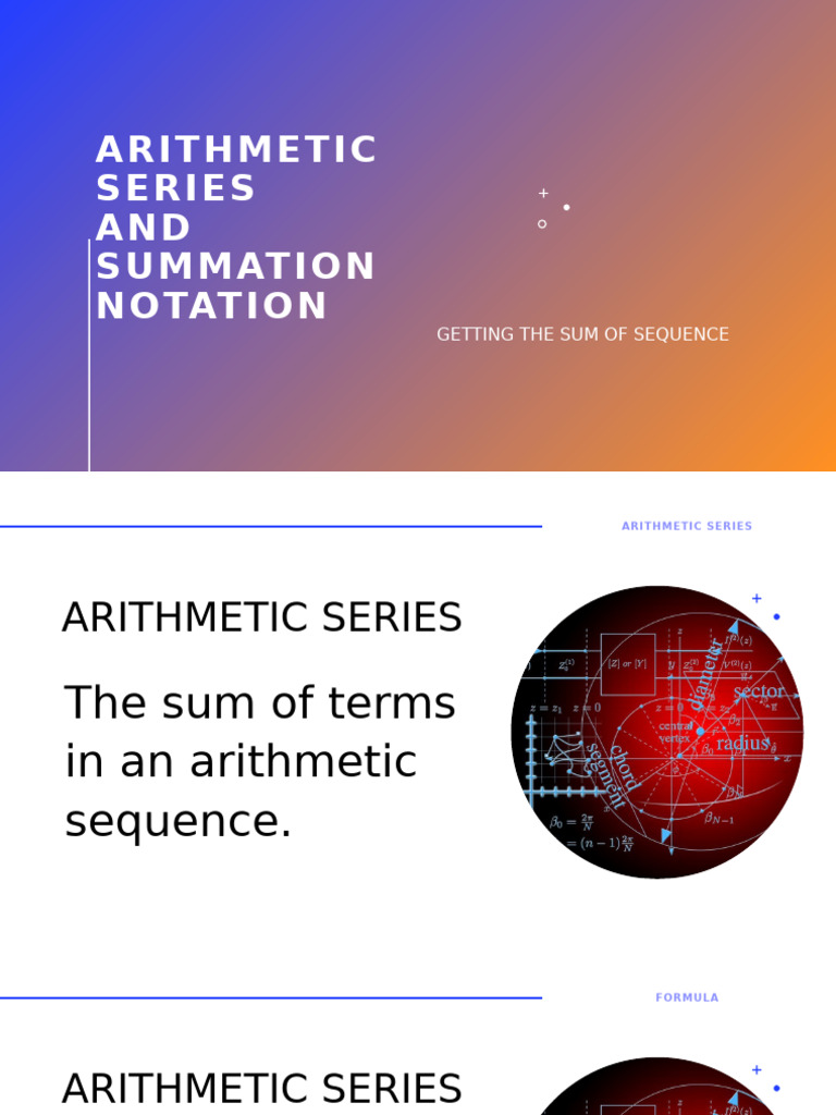 ARITHMETIC SERIES | PDF