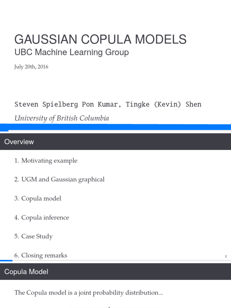GaussianCopula GraphicalModels | PDF