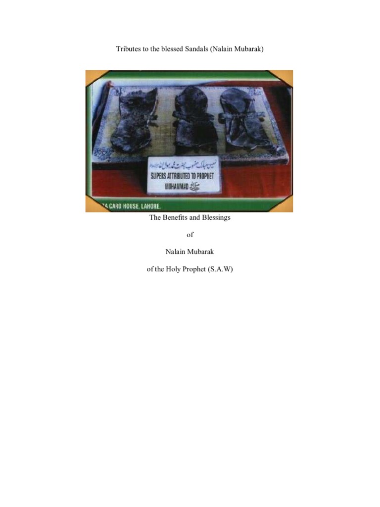 Tributes To The Blessed Sandals | PDF | Jinn | Muhammad