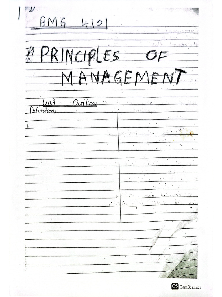Principles of Management | PDF