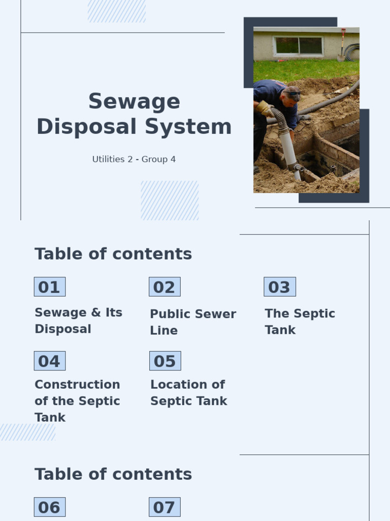 Sewage Disposal System | PDF