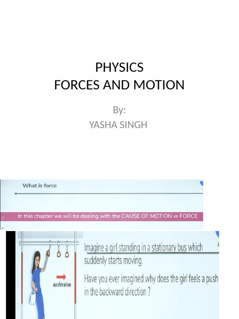 Forces and Motion | PDF