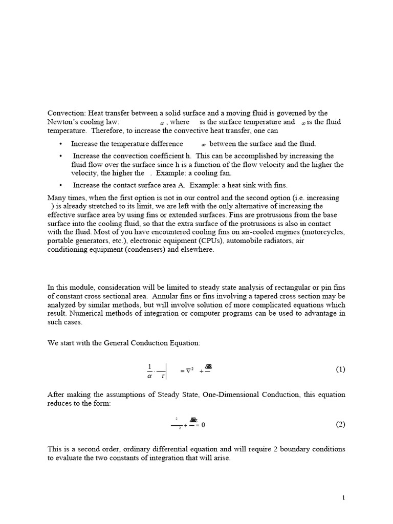 Extended Surface Heat Transf | PDF