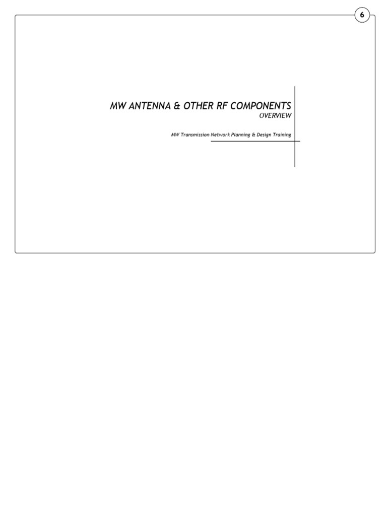 Chapter 06 (MW Antenna) | PDF