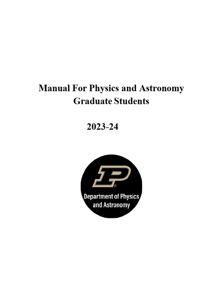Grad Manual 2024 | PDF