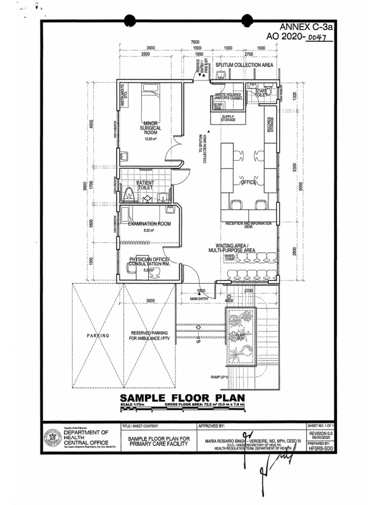 Sample Floor Plan For PCF | PDF