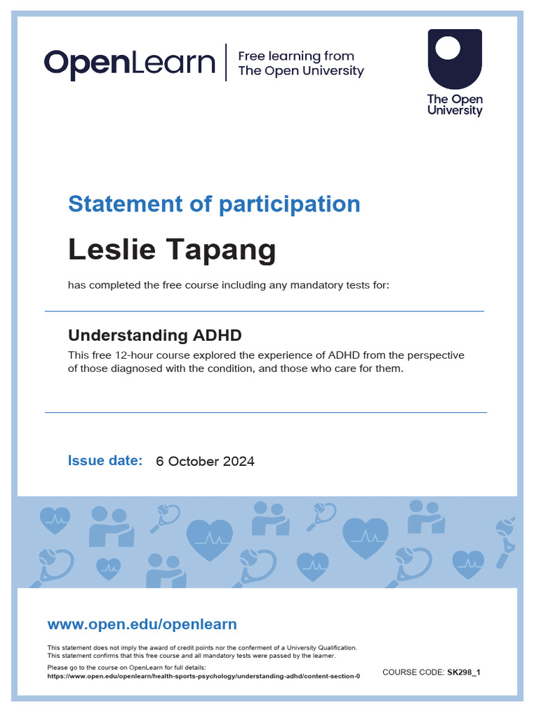 SK298 1 Statement | PDF