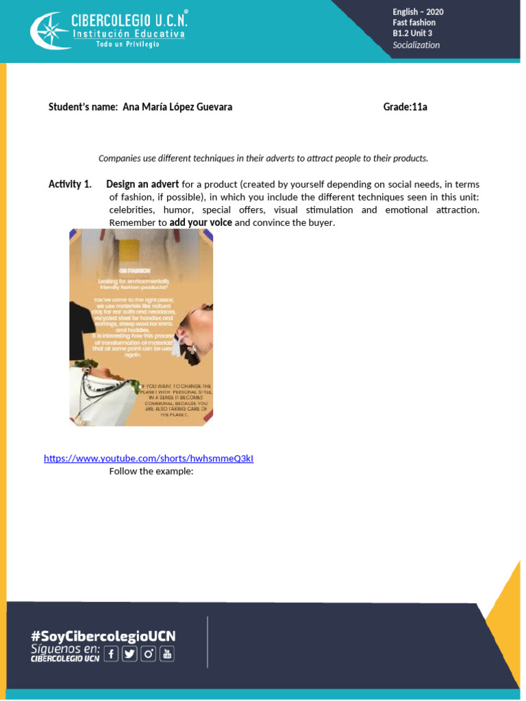 B1.2 P3 Socialization Ingles 11a 2024 | PDF