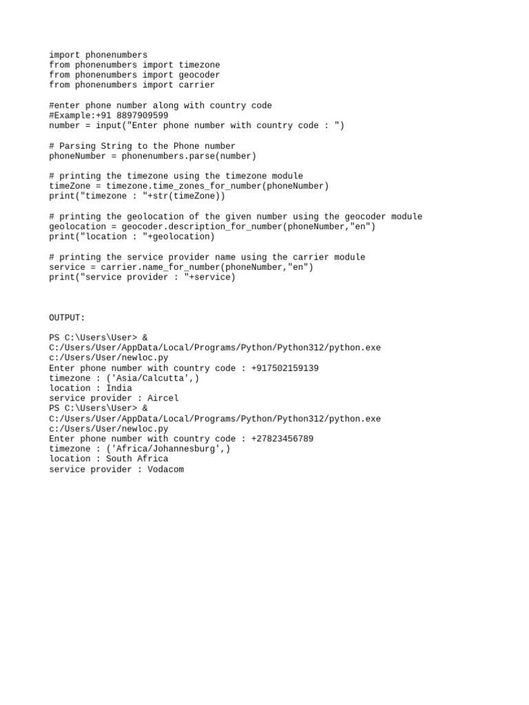 Location Tracking Using Phonenumber | PDF