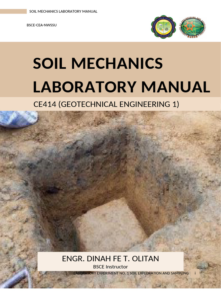Soil Mechanics Laboratory Manual 1 3 | PDF