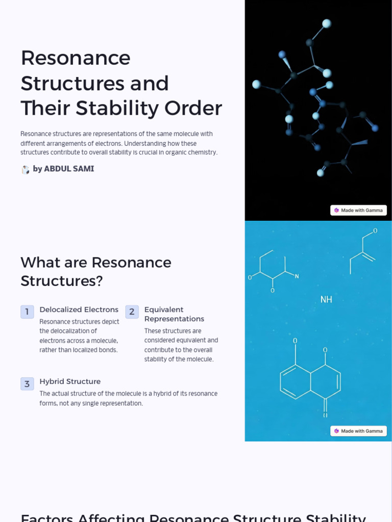 Resonance Structure | PDF