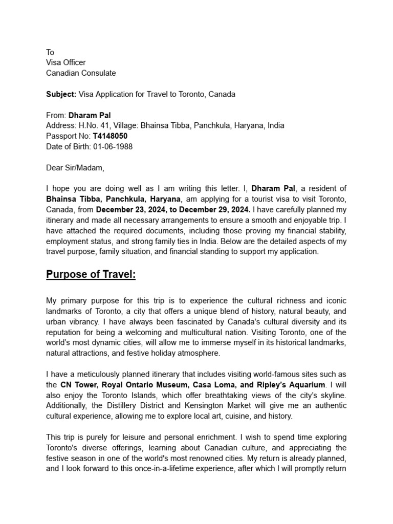 Dharmpal Cover Letter | PDF