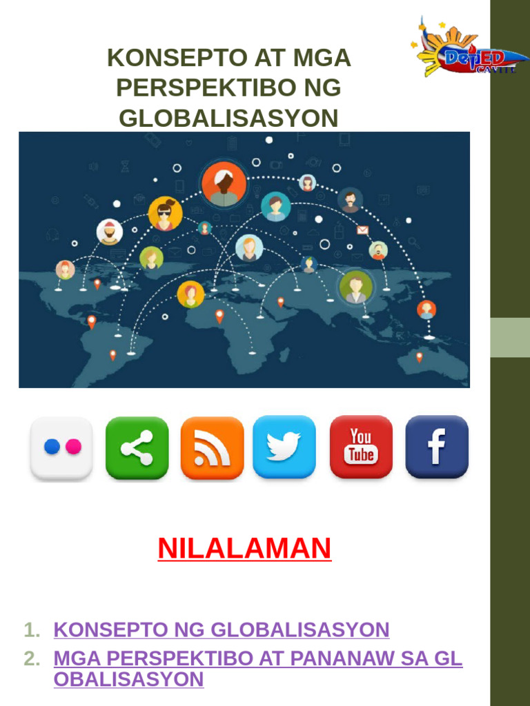 Globalisasyon Konsepto at Mga Perspektibo | PDF