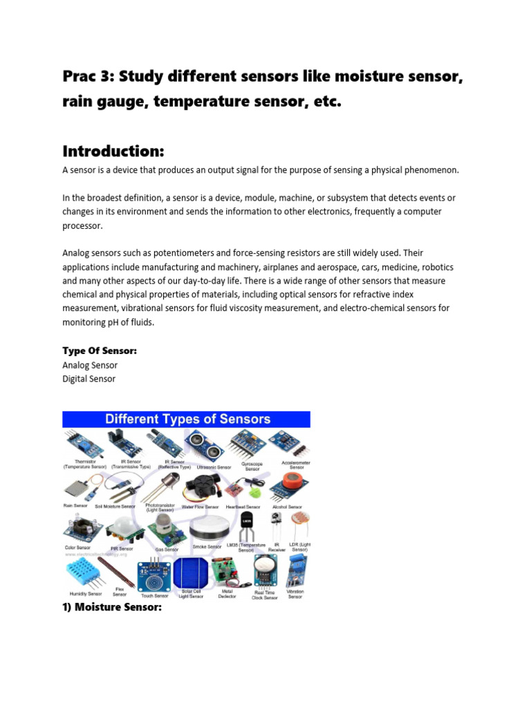 Sensor | PDF