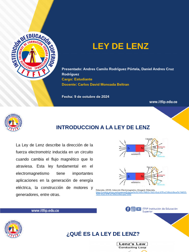 Ley de Lenz | PDF