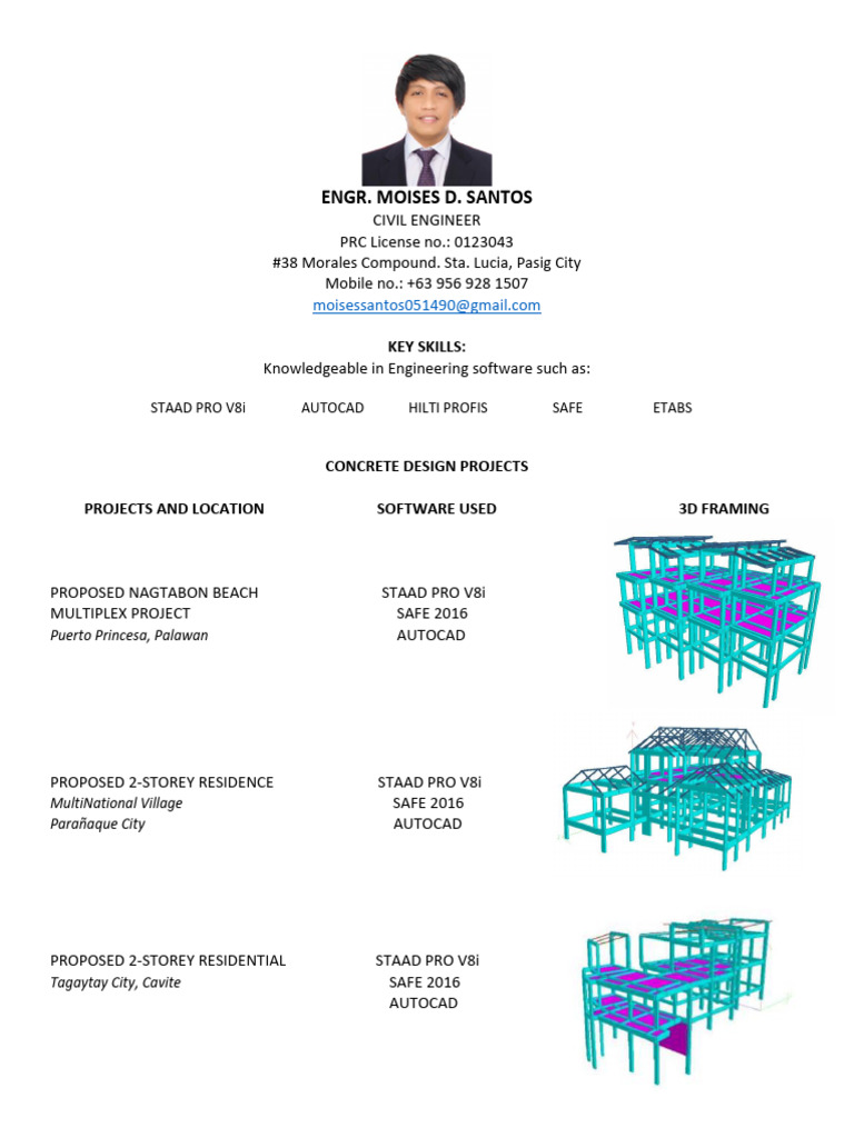 Santos - Updated Structural Design Portfolio 2023 | PDF