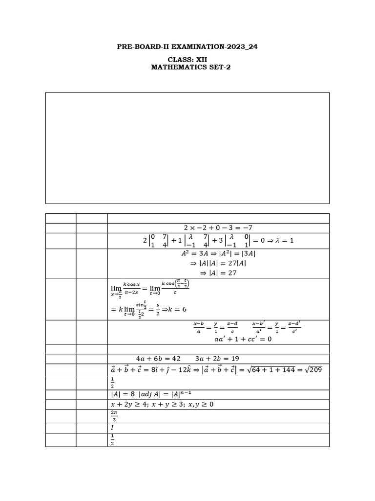 Answer Key SET 2 | PDF