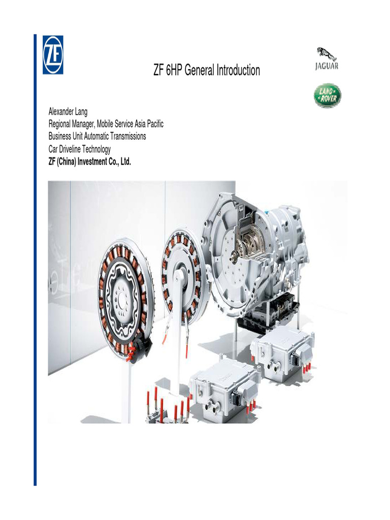 6HP Transmission - JLR - Intro | PDF