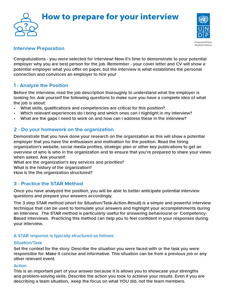 UN Interview_preparation | PDF