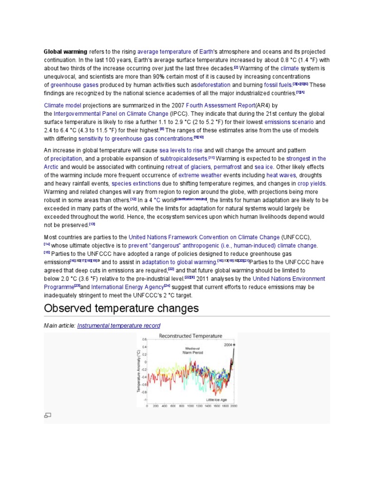 The Incontrovertible Evidence of a Warming World: A Comprehensive ...