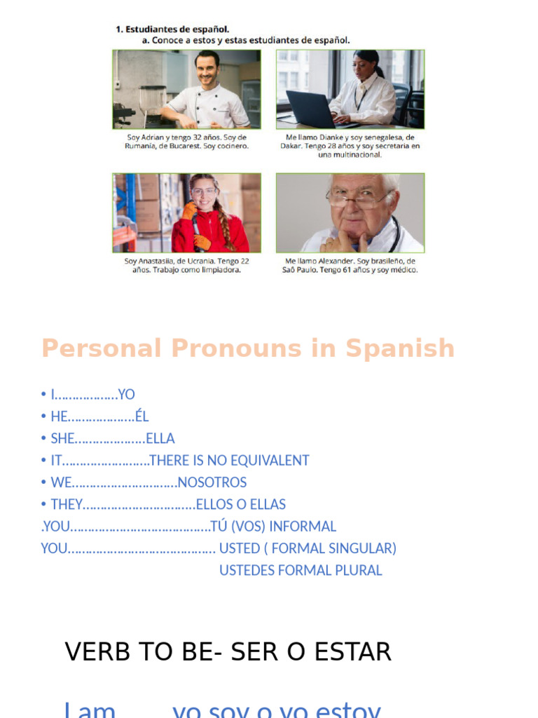 Clase de Prueba Español | PDF