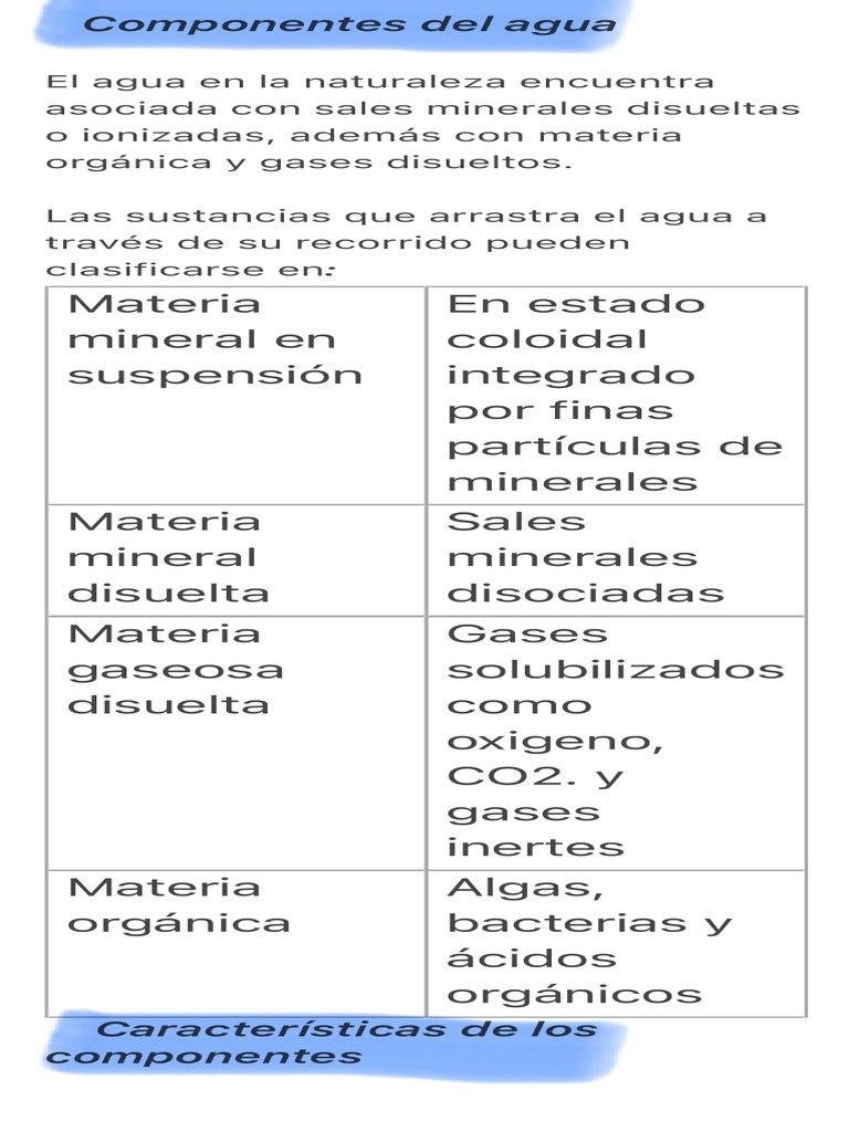 Composición y Problemas del Agua | PDF | Agua | Agua potable
