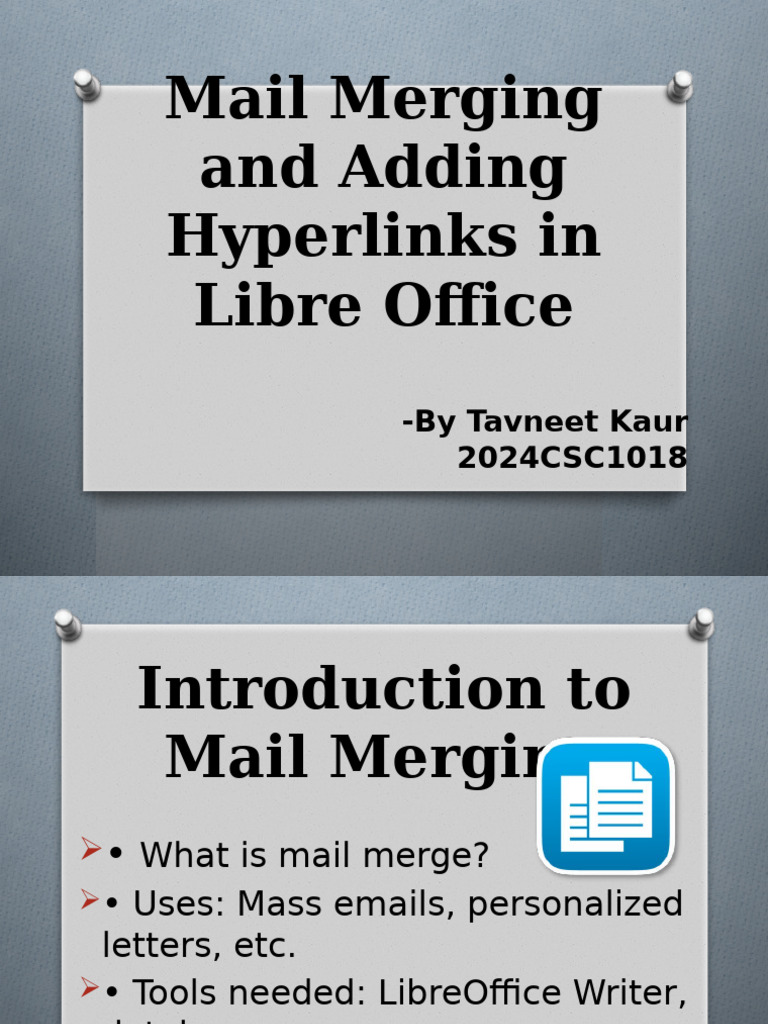 2024CSC1018 - Tavneet Kaur - Tavneet Kaur Mail Merge and Hyperlink - Kuldeep Kaur. | PDF