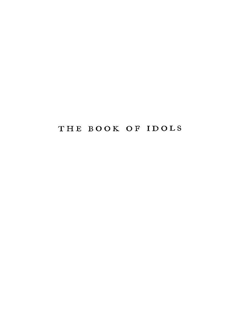 The Book of Idols | PDF