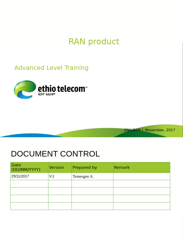 RAN Product_ Advanced | PDF