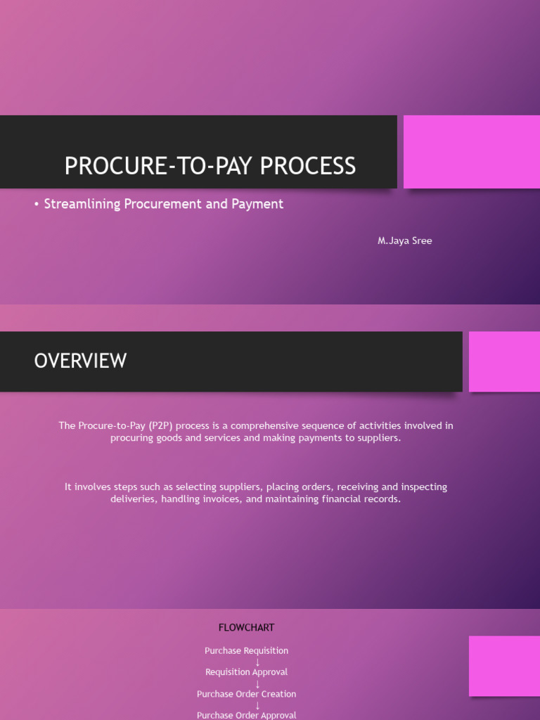 PROCURE-TO-PAY PROCESS | PDF
