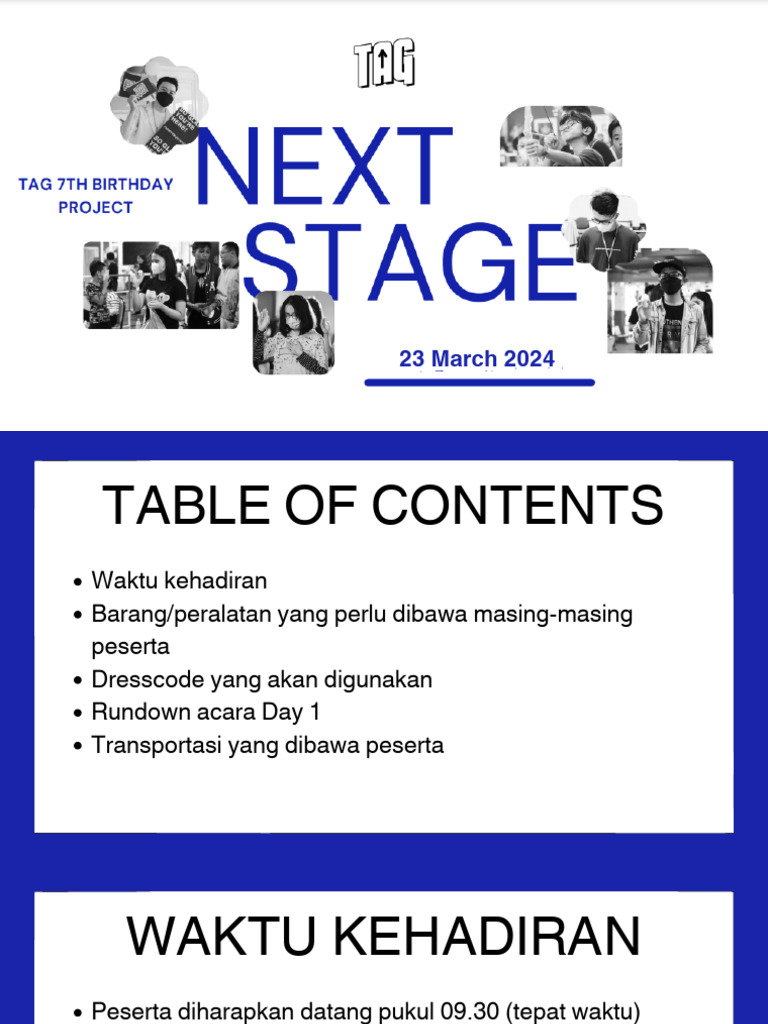 Info Nextstage Day 1 | PDF