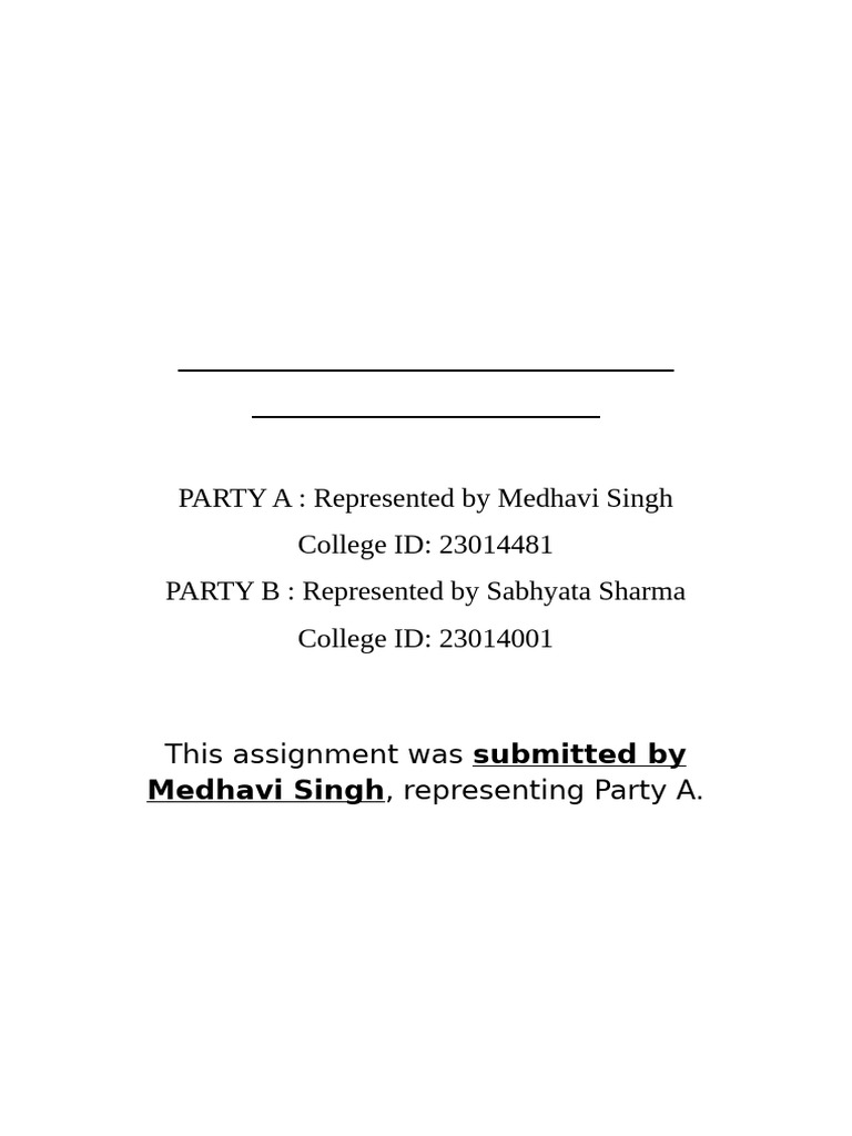 Contract Drafting Assignment 3 Pdf