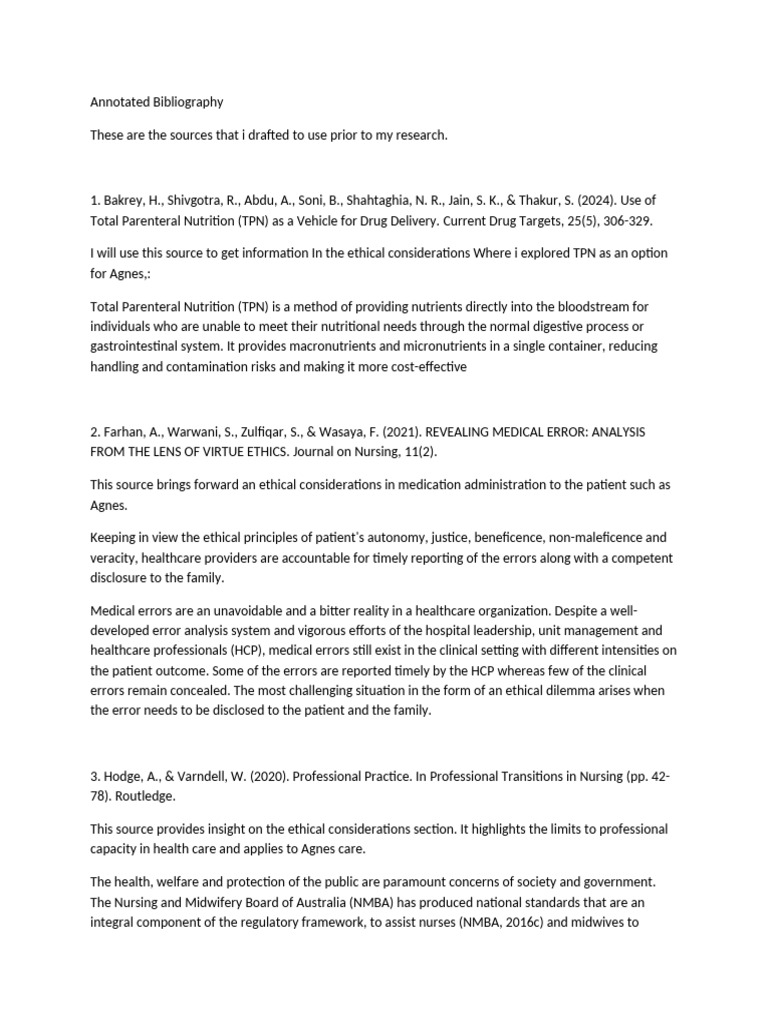 Annotated Bibliography | PDF