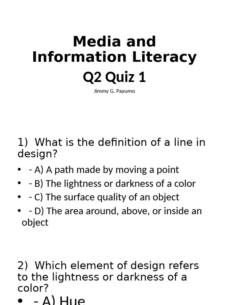 MIL Q2 Quiz 1 | PDF