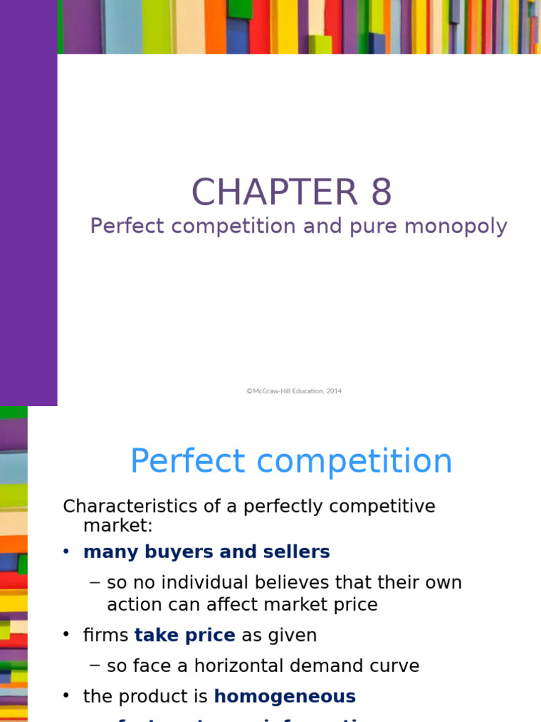 Perfect Competition and Pure Monopoly: ©Mcgraw-Hill Education, 2014 | PDF