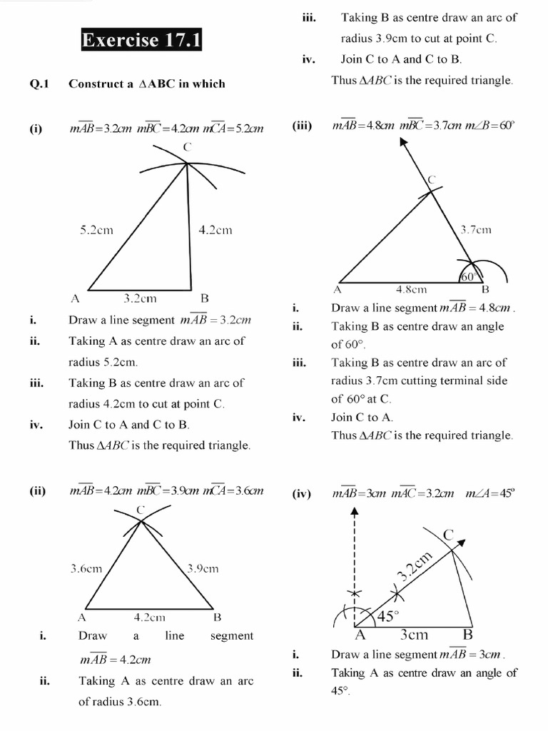 9th Class Math Unit 17 (17.1) | PDF