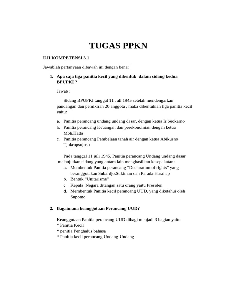 Tugas PPKN | PDF