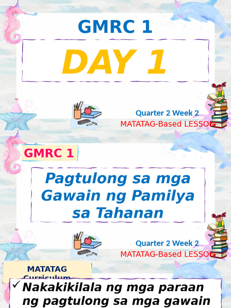 GMRC 1 Q2 Week2 Day1 | PDF