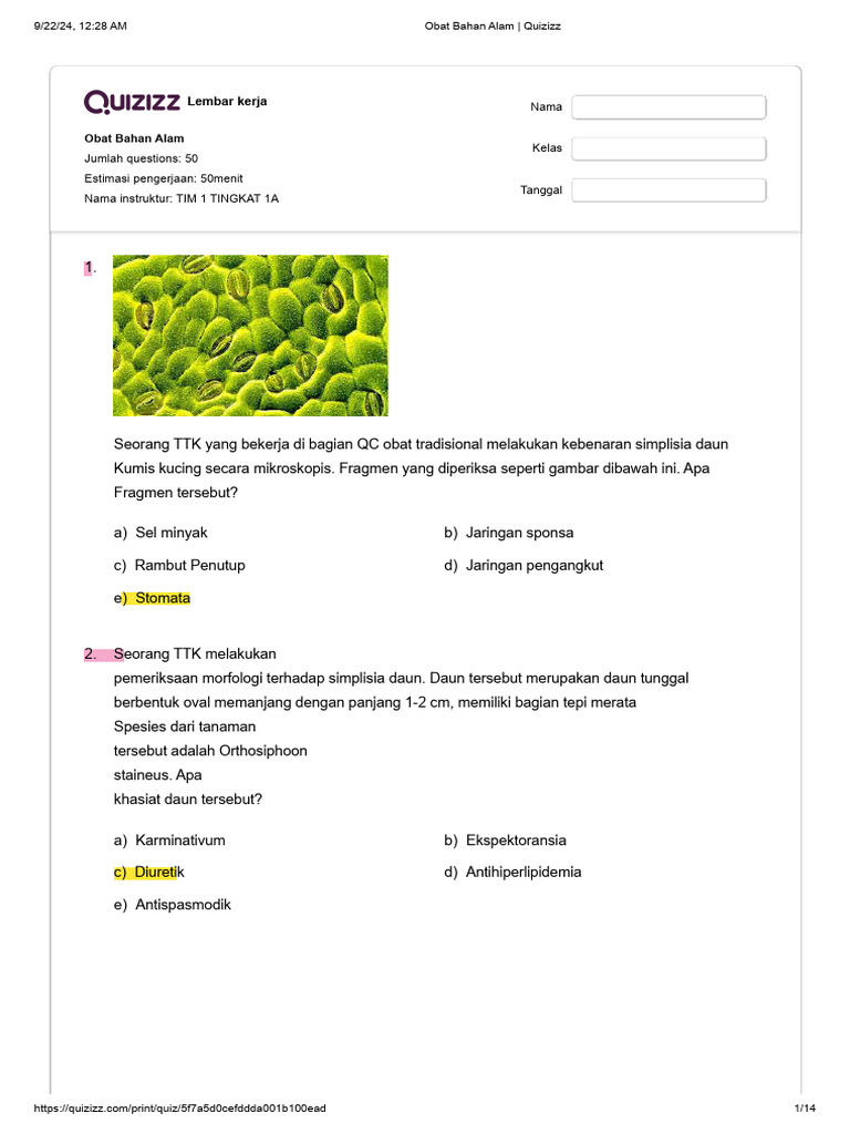 Ot Amel Fix | PDF | Herbs And Spices | Science & Mathematics