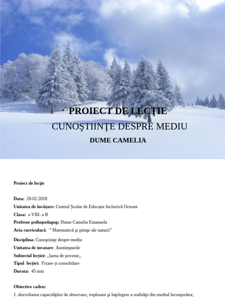 5 Cunoasterea Mediului | PDF