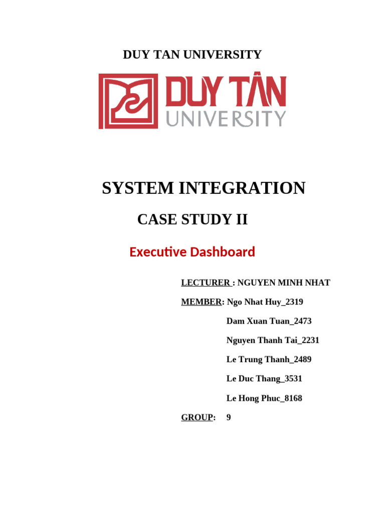 Case Study2 Group09 | PDF