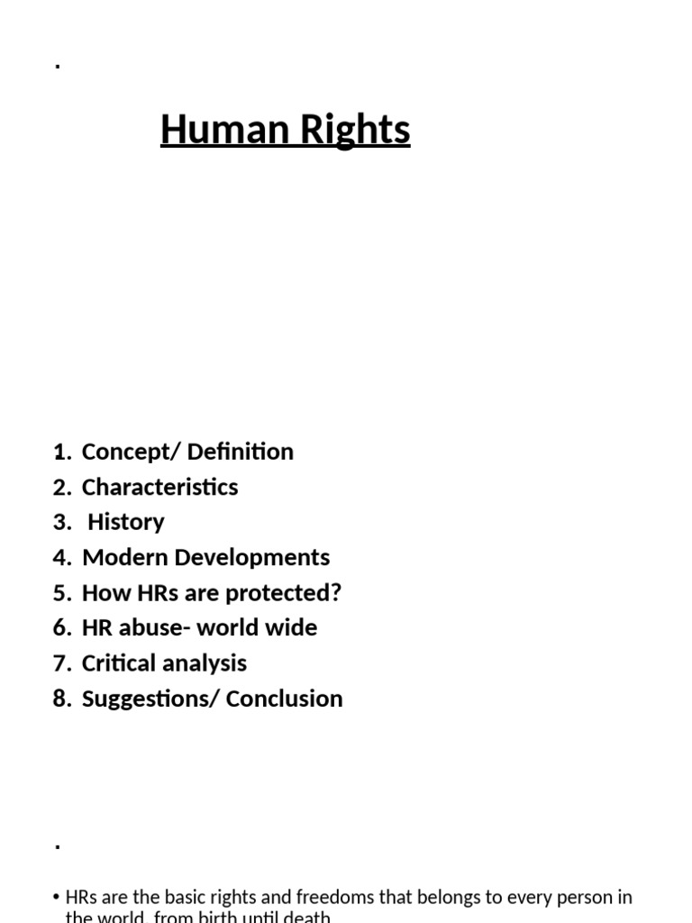 Human Rights. | PDF