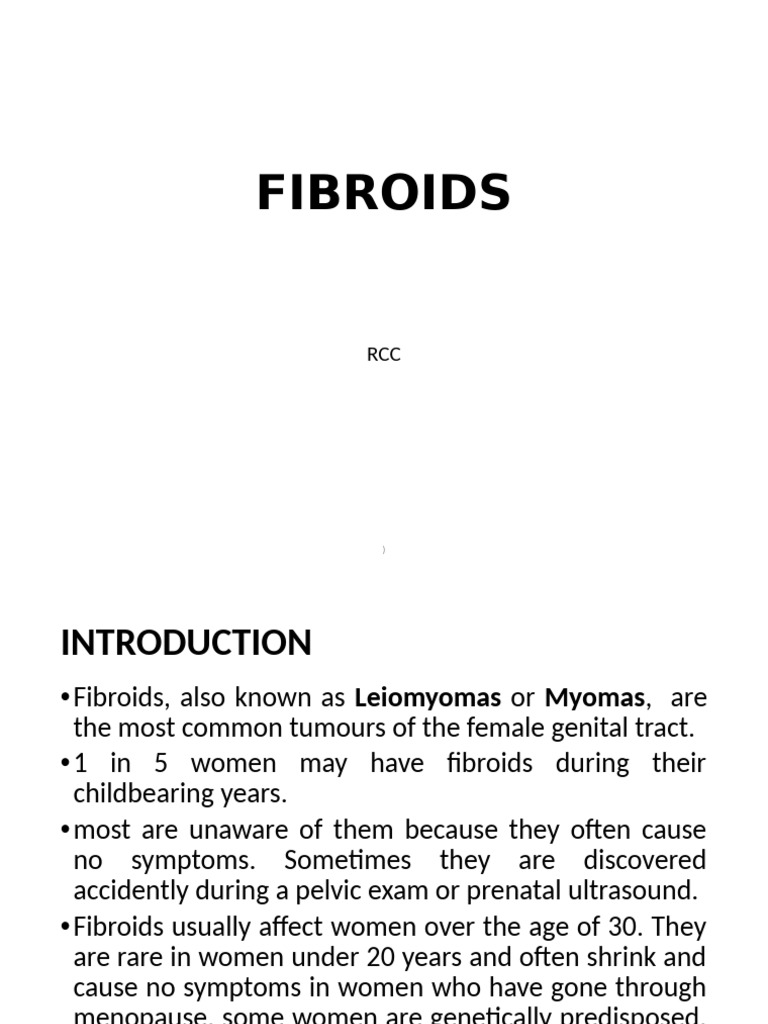 FIBROIDS | PDF