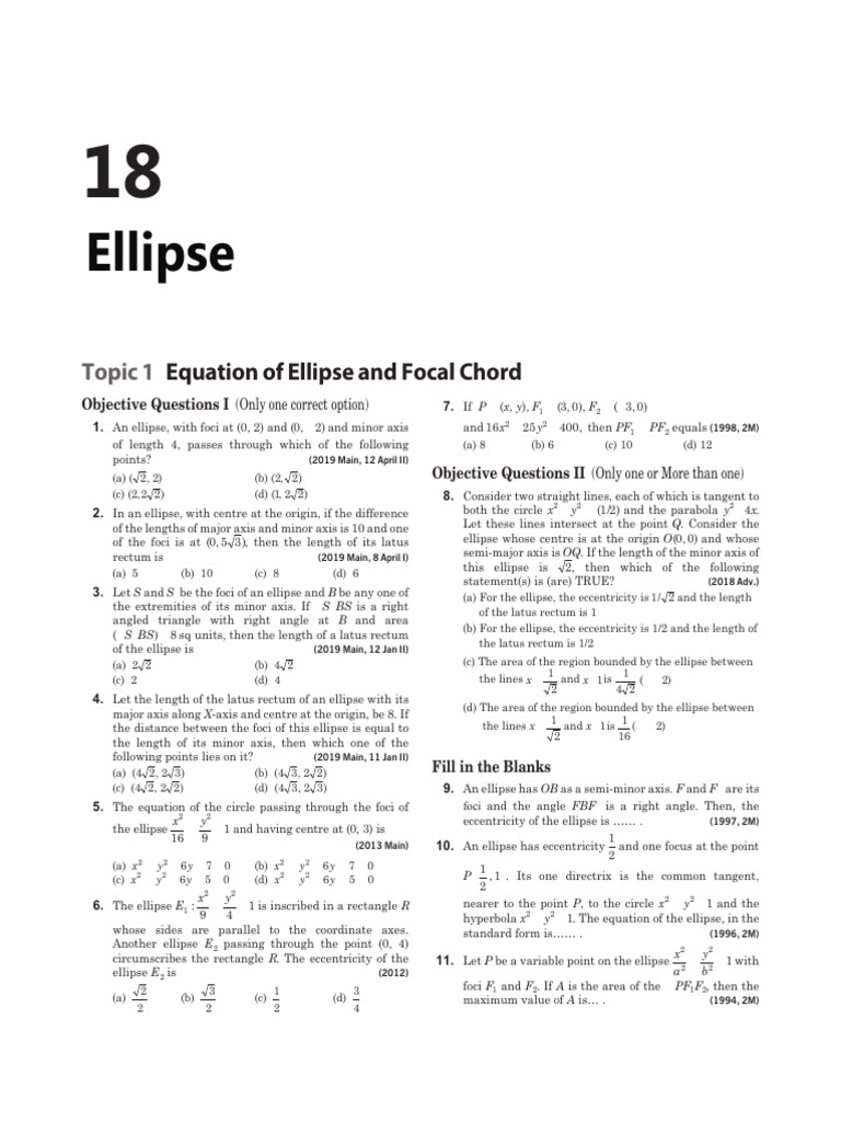 Ellipse | PDF