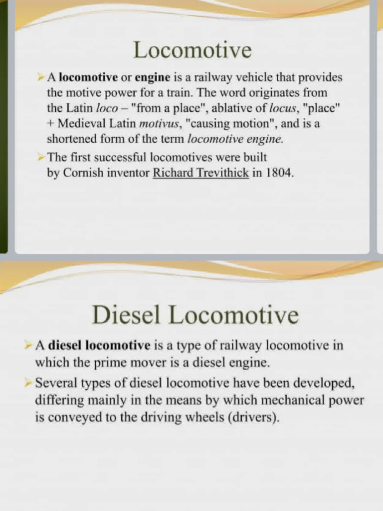 diesel loco parts | PDF