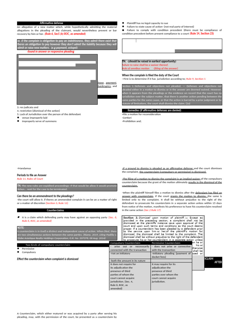 Affirmative Defense | PDF