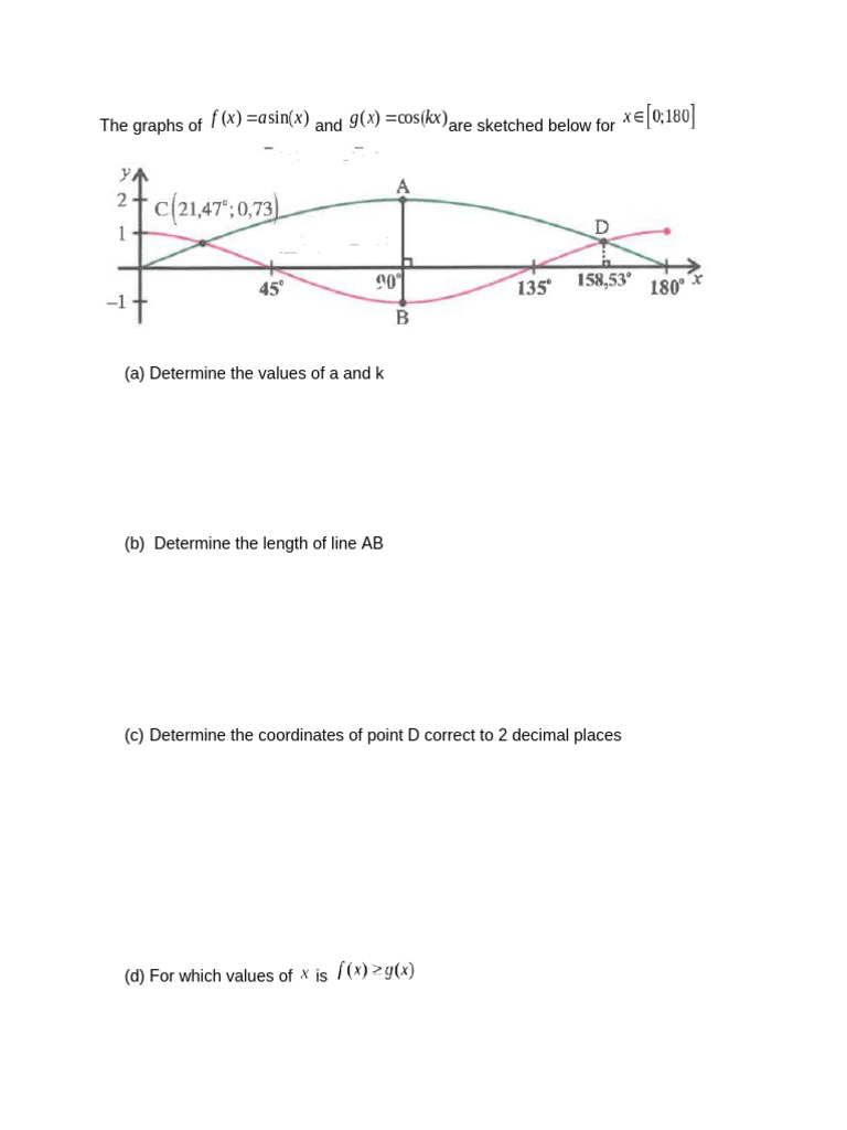 Algebra and Graph Analysis Tasks | PDF | Teaching Methods & Materials | Science & Mathematics