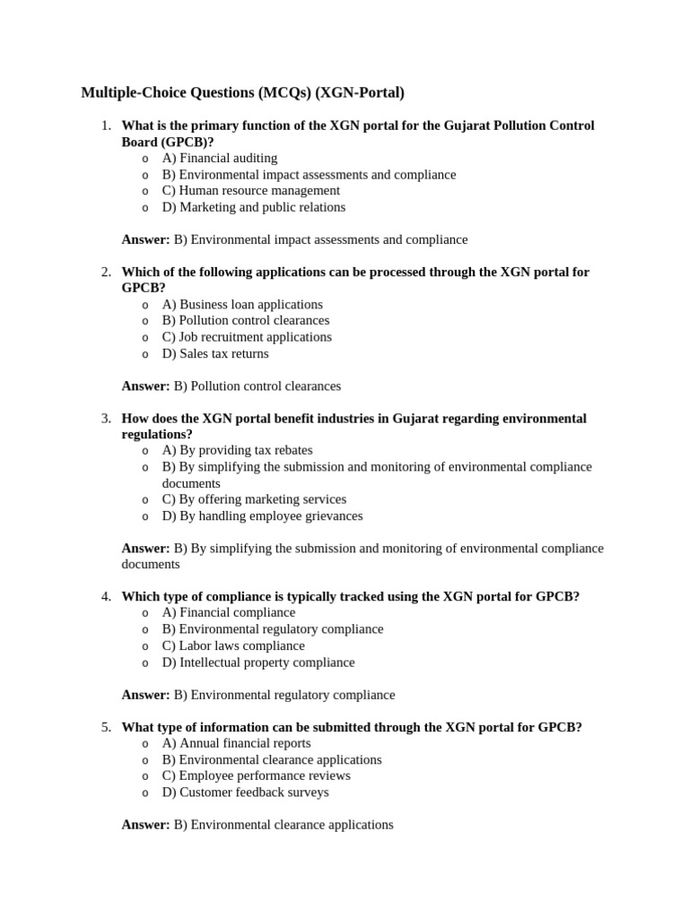 Multiple Choice Question | PDF